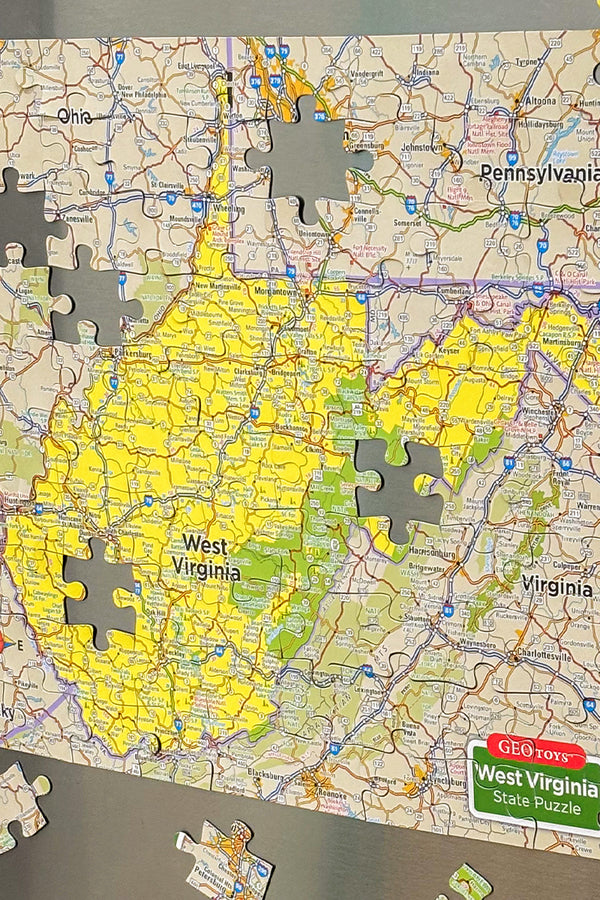 West Virginia Magnetic Puzzle | Kin Ship Goods