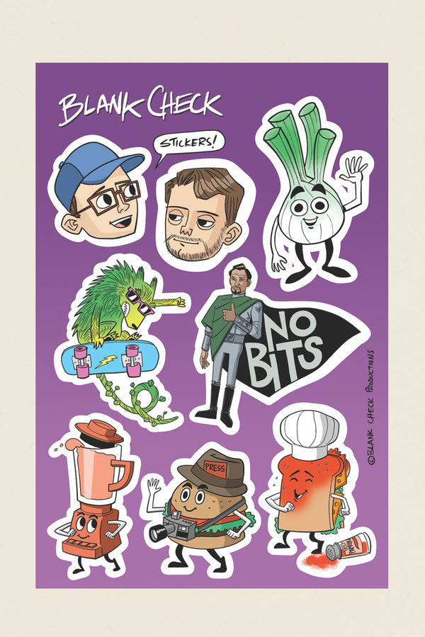 Blank Check: Sticker Sheet | Kin Ship Goods
