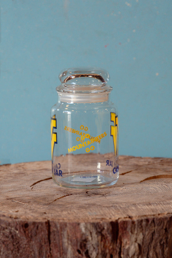 Vintage WVU Candy Jar - Kin Ship Goods