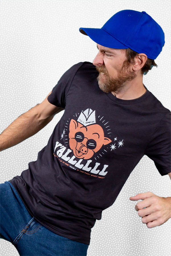 stay f. homekins: trouble t-shirt - Kin Ship Goods